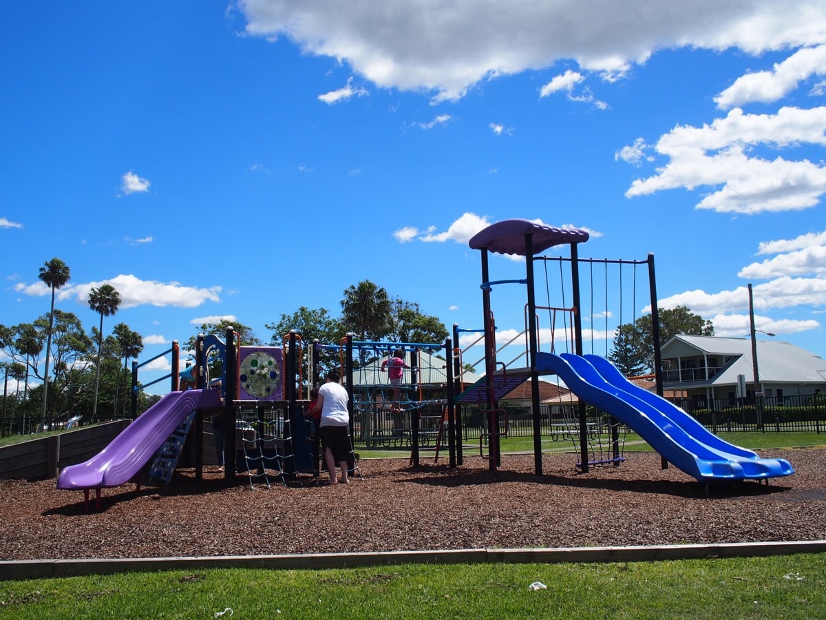 Pelican Foreshore Park: A Great Playground & Swimming Spot - Newy with Kids