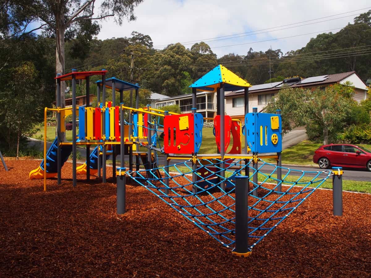 Play at the Colourful Elbrook Drive Reserve Playground in Rankin Park ...