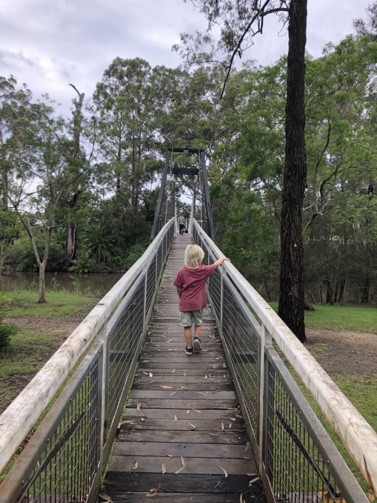 Wobble on the Cooranbong Swing Bridge at the Old Weet-Bix Factory on ...