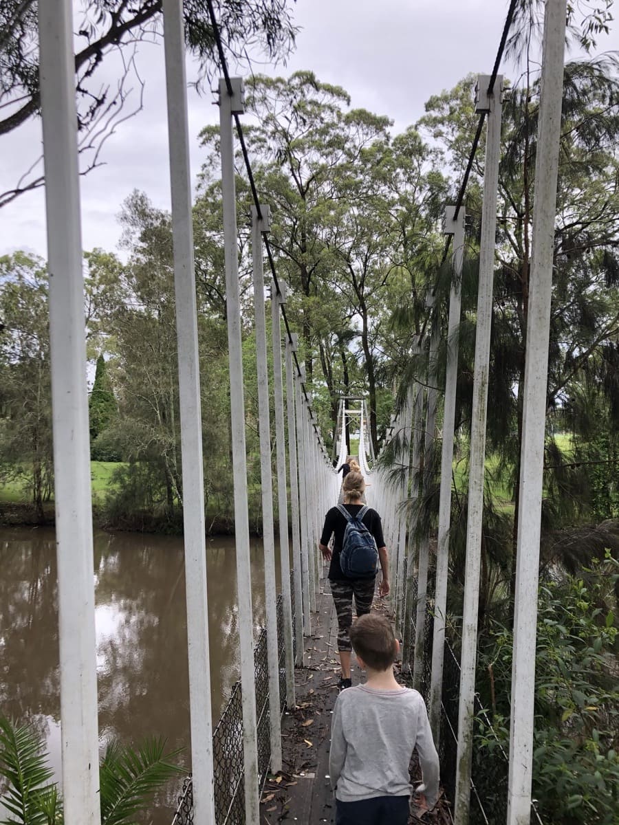 Wobble on the Cooranbong Swing Bridge at the Old Weet-Bix Factory on ...