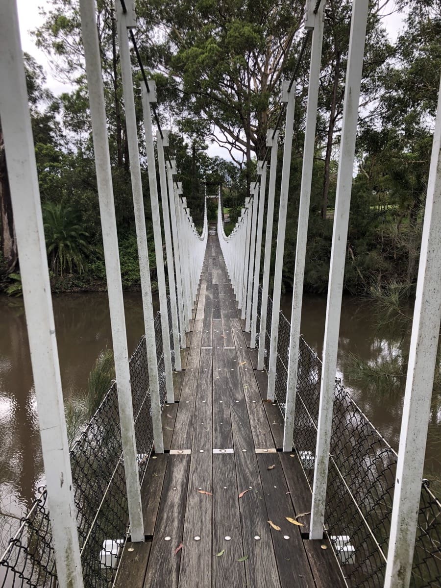 Wobble on the Cooranbong Swing Bridge at the Old Weet-Bix Factory on ...