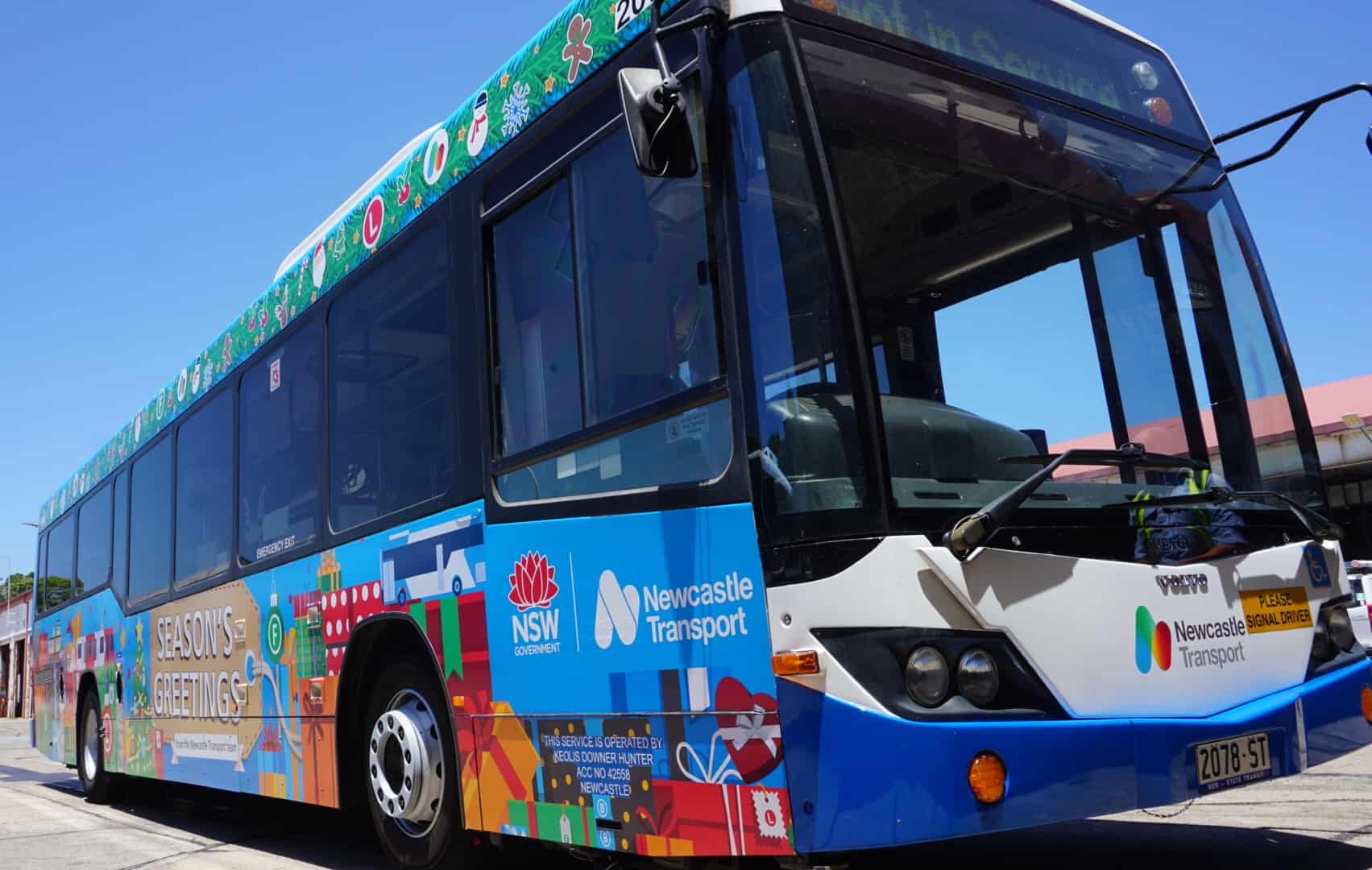 Jump On Board the Christmas Bus or Light Rail Reindeers - Newy with Kids