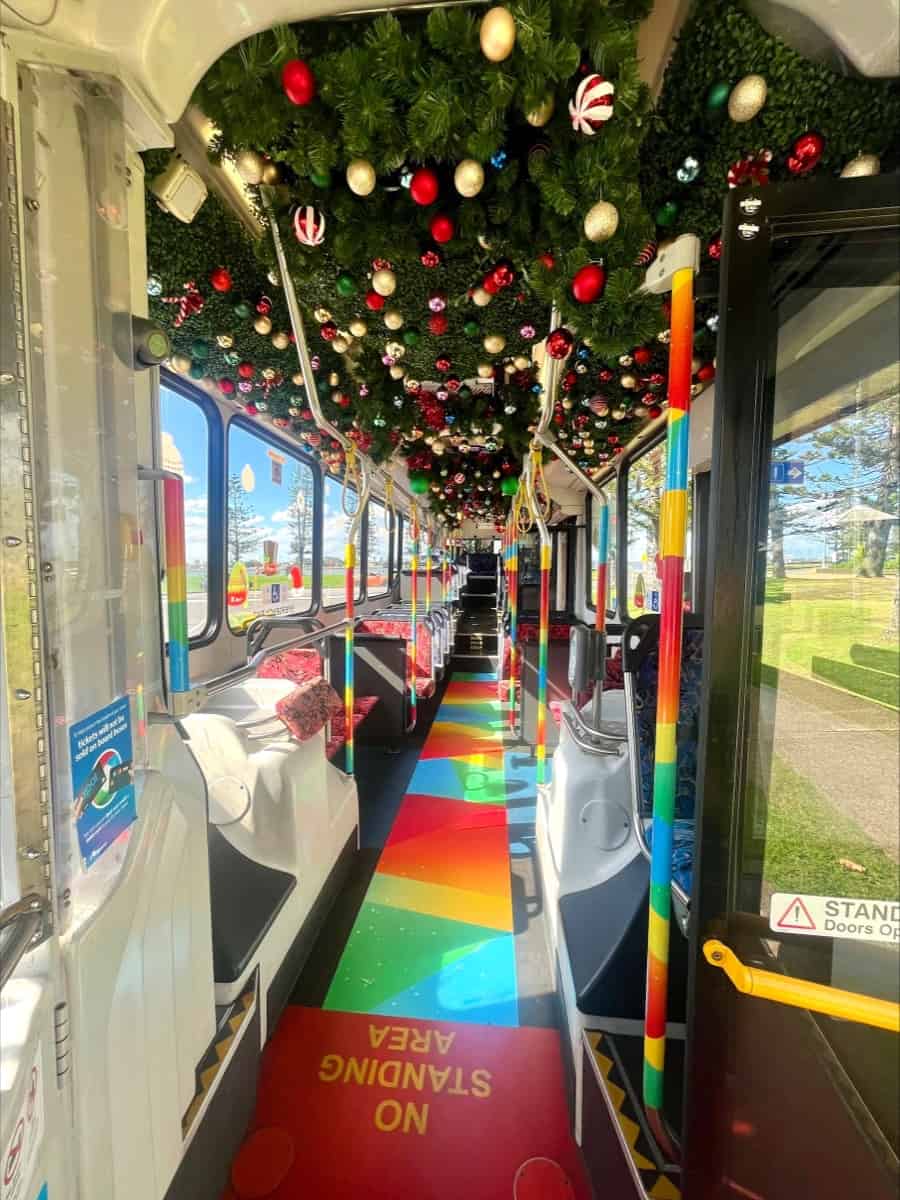 Jump On Board the Christmas Bus or Light Rail Reindeers - Newy with Kids