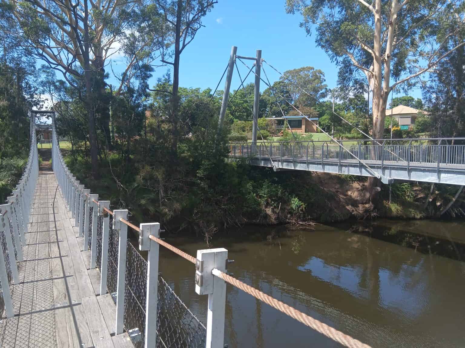Wobble on the Cooranbong Swing Bridge at the Old Weet-Bix Factory on ...