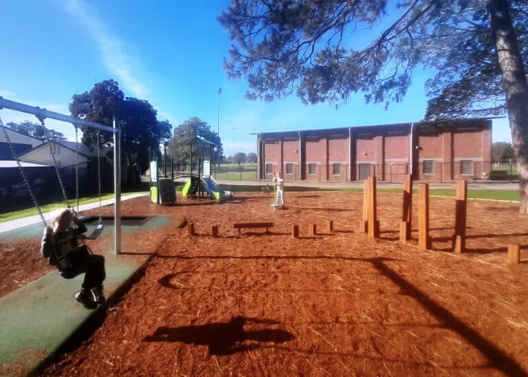 Visit the Playground at Waratah Park, Waratah - Newy with Kids